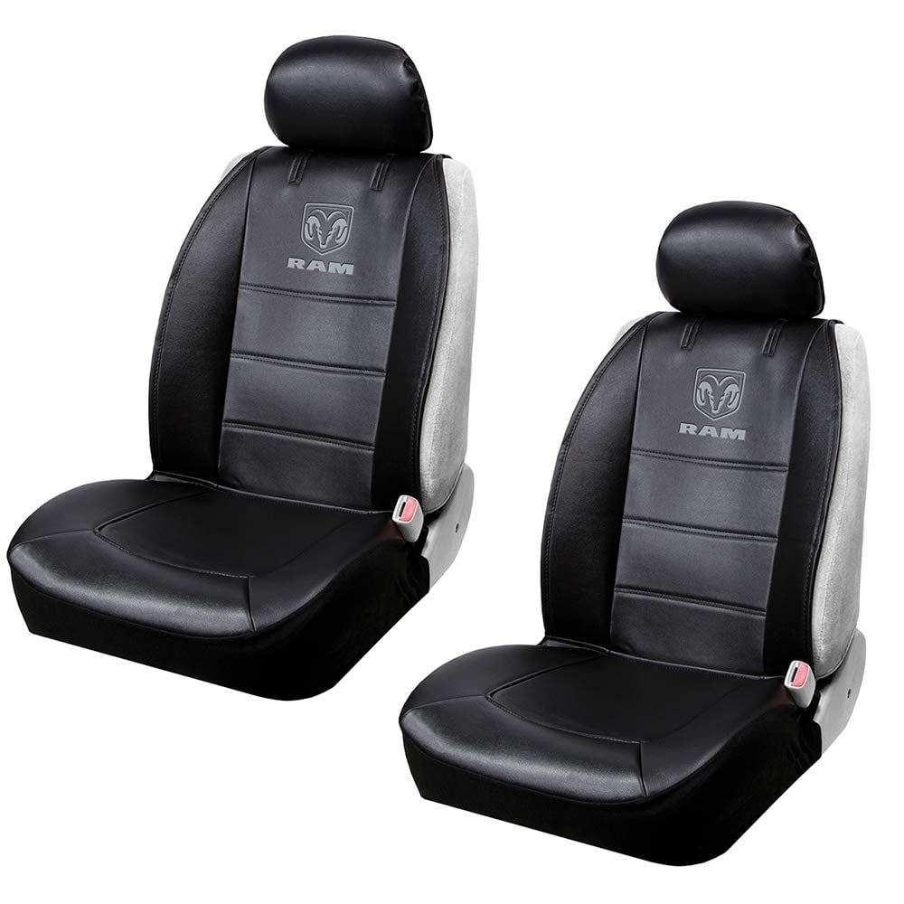 Plasticolor One Pair 008624R25 Seat Covers RAM Gray Embrodired Logo 3 ...