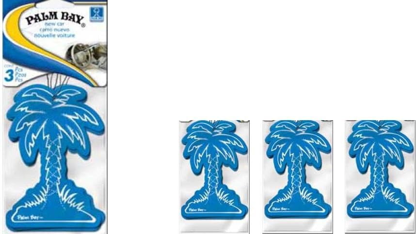 Plasticolor Palm Bay Palm Tree Air Freshener 3 Pack in Each Package ...