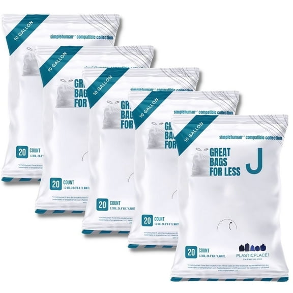 Custom Fit Trash Bags Compatible with Code J - 10-10.5 Gallon ...