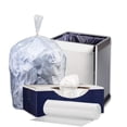 Plasticplace 4 Gallon Clear Trash Can Liners, Small Garbage Bags, 100 ...