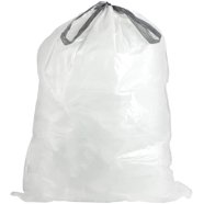 Husky Heavy Duty 18 Gal Expandable Drawstring Trash Compactor Bags, 50 ...