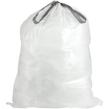 Husky Heavy Duty 18 Gal Expandable Drawstring Trash Compactor Bags, 50 ...