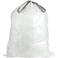 Husky Trash Kit 18 Gal Expandable Drawstring White Compactor Bag 50 ...