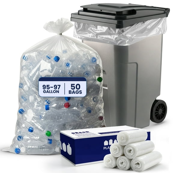 33 Gallon Clear Trash Bags - 33" x 39" - 1.5 MIL (eq) - CSR Series ...