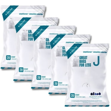 simplehuman Code K Custom Fit Drawstring Trash Bags in Dispenser Packs ...