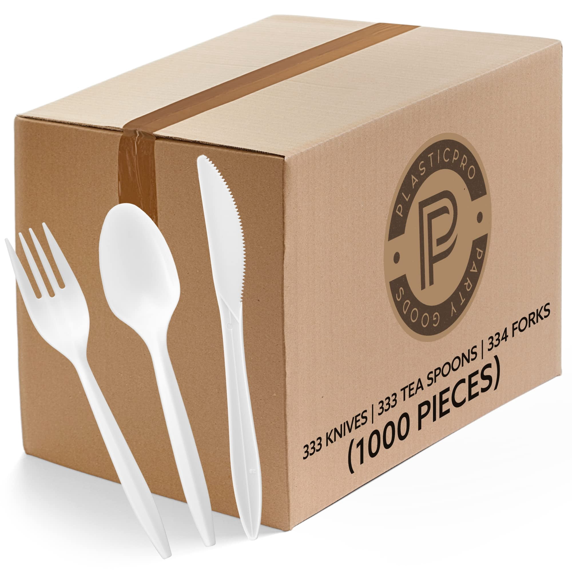 Plasticpro Cutlery Plastic Combo AIF9 Sets Medium Weight Disposable ...