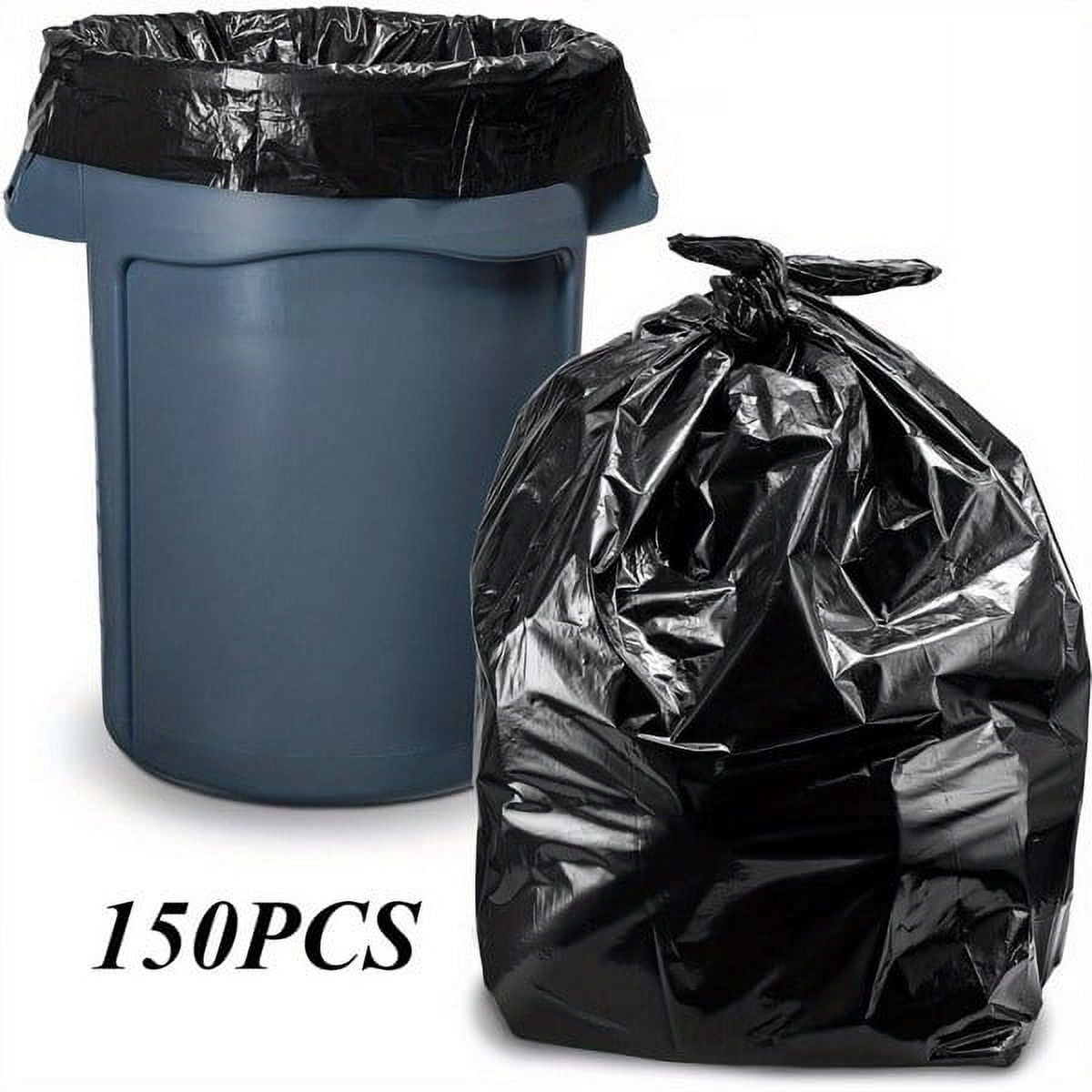 Plastics 13 Gallon Trash Bags (1.6 MIL - 150PCS) 23" x 27" - Large ...