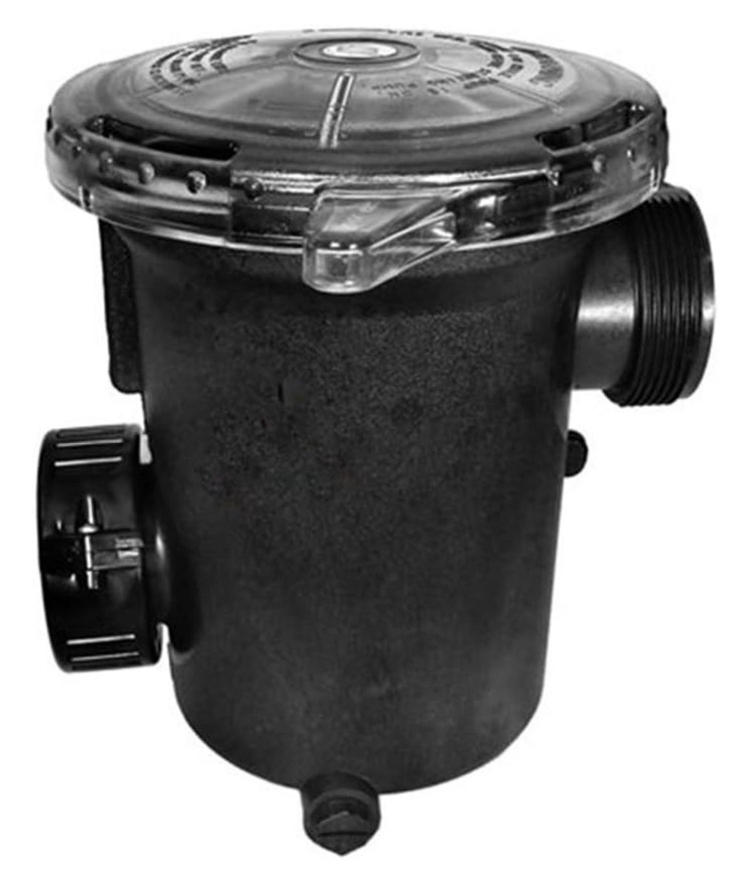 Plastics 310-6600B 6" 2" Butress x 2" Union Pump Trap with Lid Waterway ...