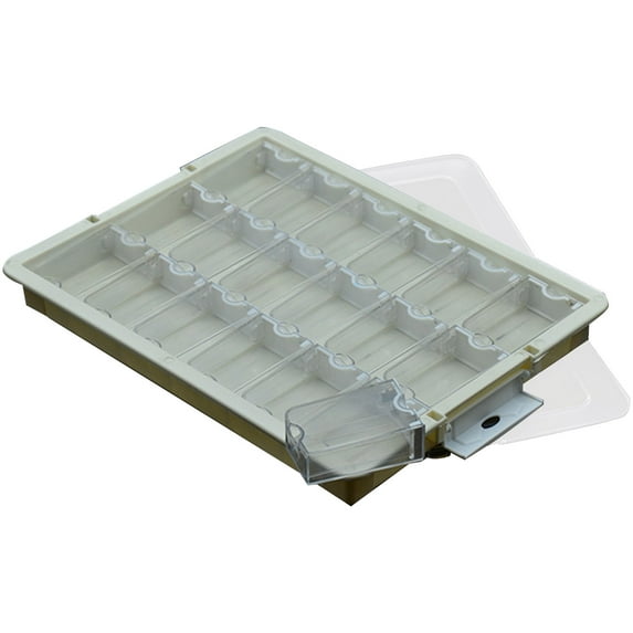 Plastics Bead Sorting Box with Individual Compartments Transparents Lid ...