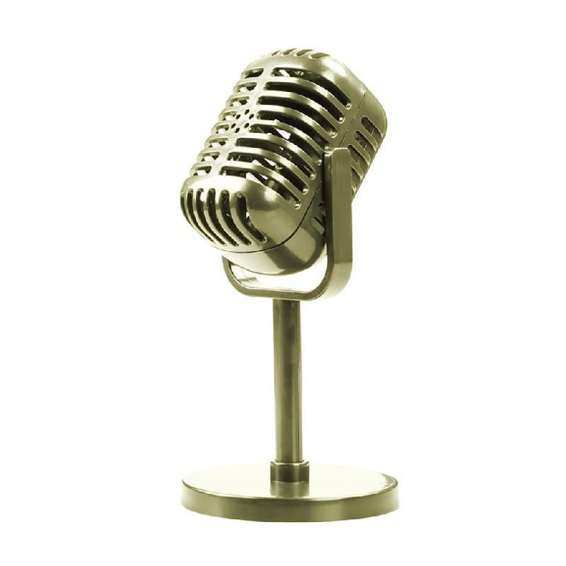 Plastics Fake Microphone Antique Microphone Decor Stand Microphone ...