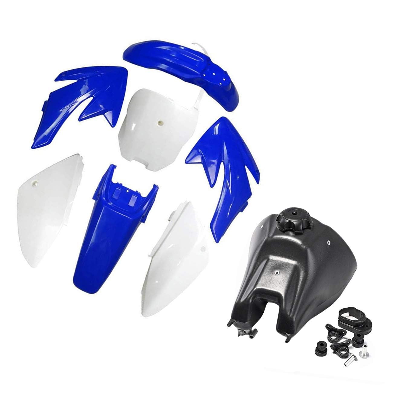 Plastics Fender Fairing Kit + Fuel Tank for CRF70F CRF 70 Dirt Pit Bike ...