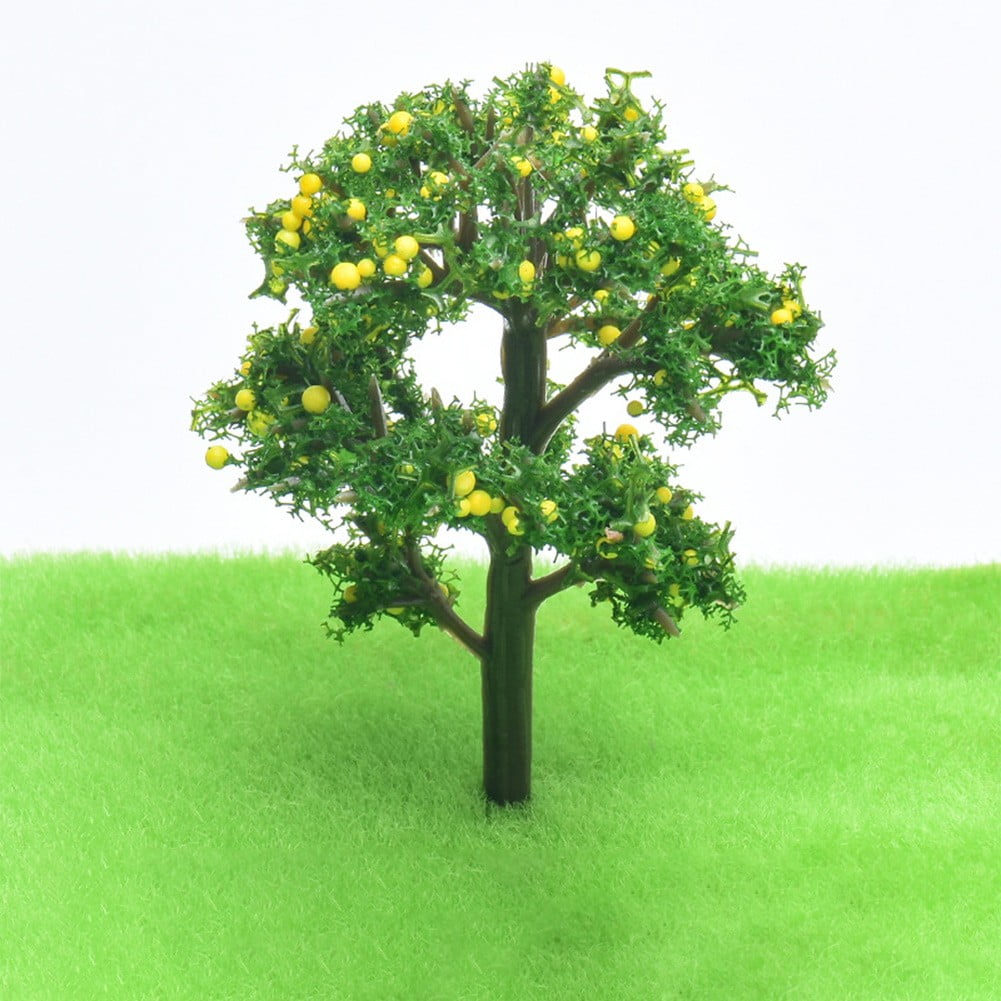 Plastics Fruit Tree HO Scales Train Layout Garden Sand Table Models ...