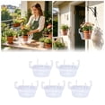 Plastics Hanging Basket Drip Pans (5-Pack) | Clear, Round Hanging Plant ...