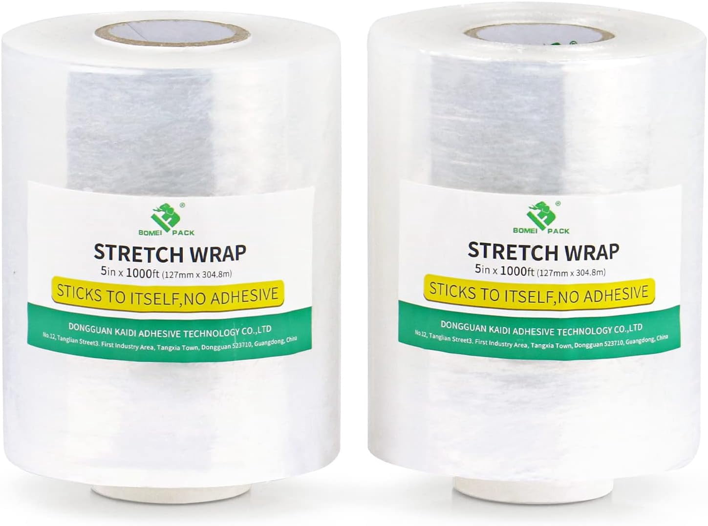 Plastics Industrial Mini Stretch Wrap Film Replacement 5" x 1000ft Roll ...