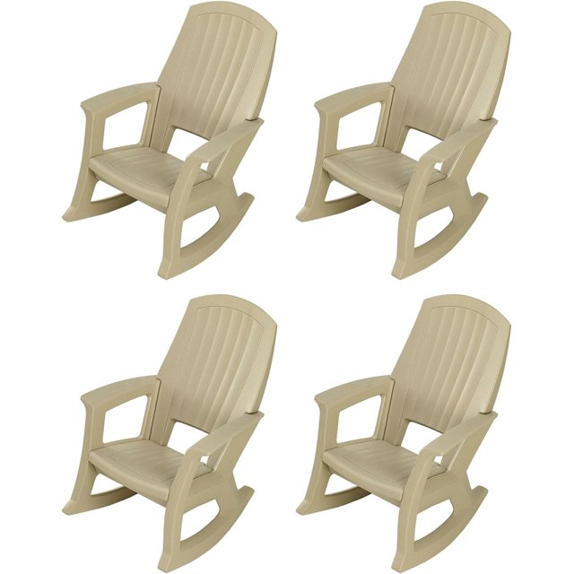 Plastics Rockaway Heavy-Duty All-Weather Plastic Outdoor Porch Rocking ...