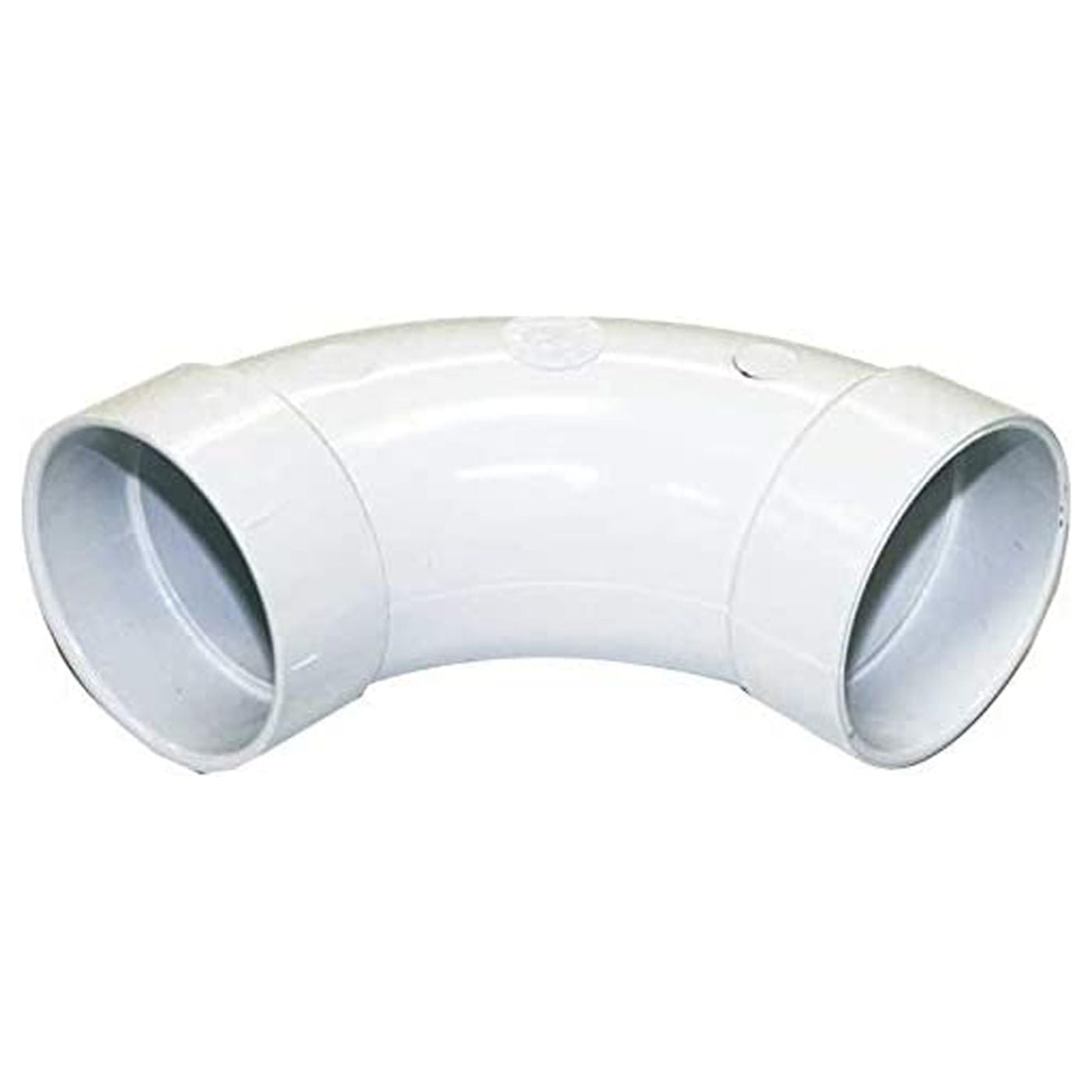 Plastiflex Central Vac Vacuum 90 Degree Sweep Fitting White Elbow ...