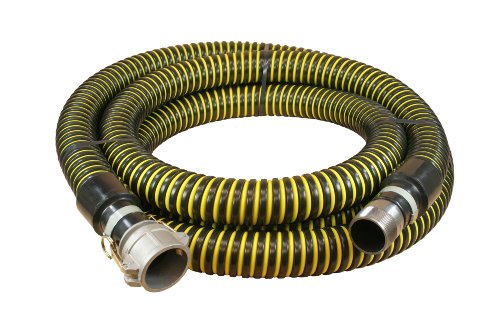 Plastiflex Plastic HI-VAC Suction Hose Assembly, Yellow/Black, 2 ...