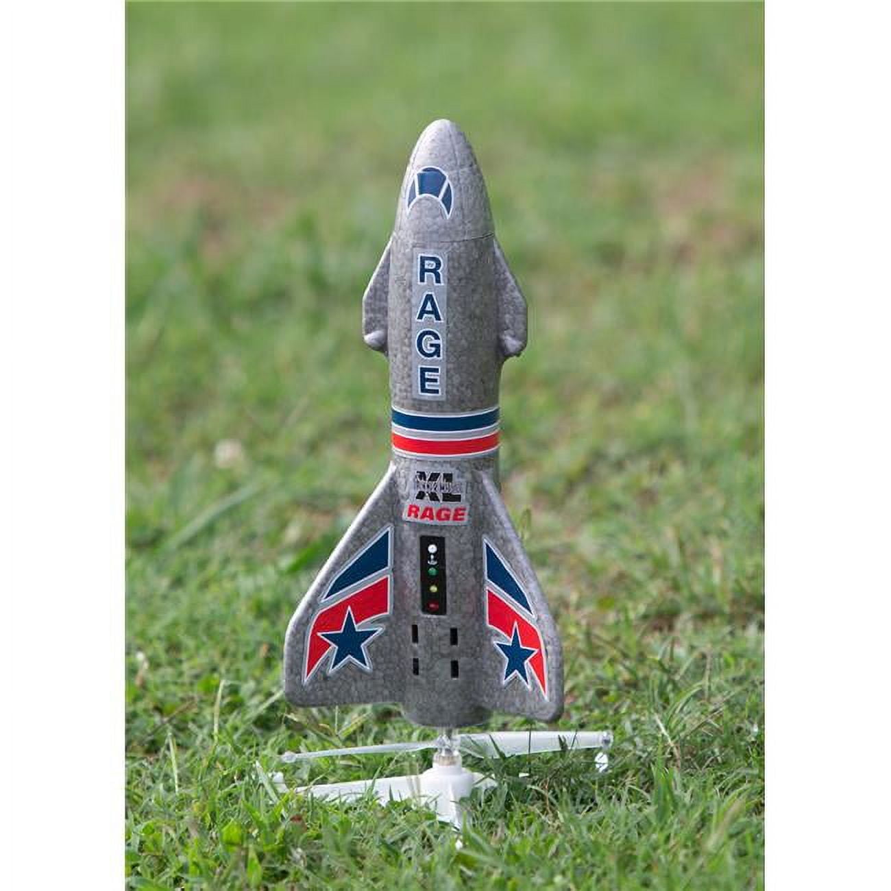 Plastiflex Spinner Missile XL Electric Rocket, Gray, 150ft Launch ...