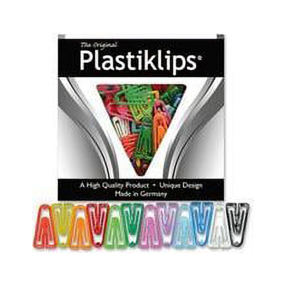 Plastiklips Paper Clips, Extra Large, Assorted Colors, 50/box - Walmart.com