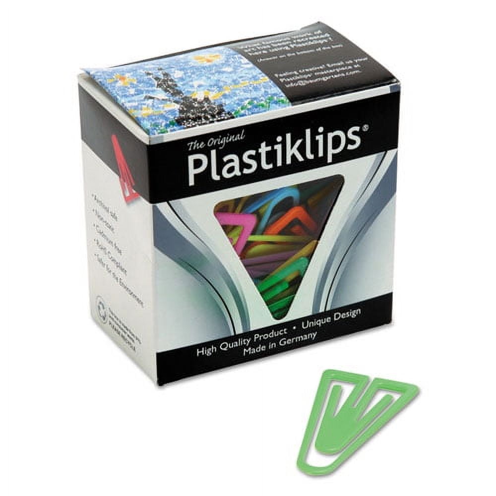 Plastiklips Paper Clips, Extra Large, Smooth, Assorted Colors, 50/Box ...