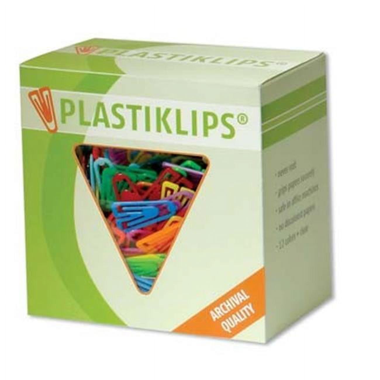 Plastiklips Paper Clips Small Size 500 Pack ASSORTED Colors (LP-4200 ...