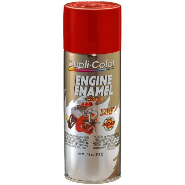 Plastikote 206 High Temp Automotive Engine Enamel Paint, Ford Red, 12 ...