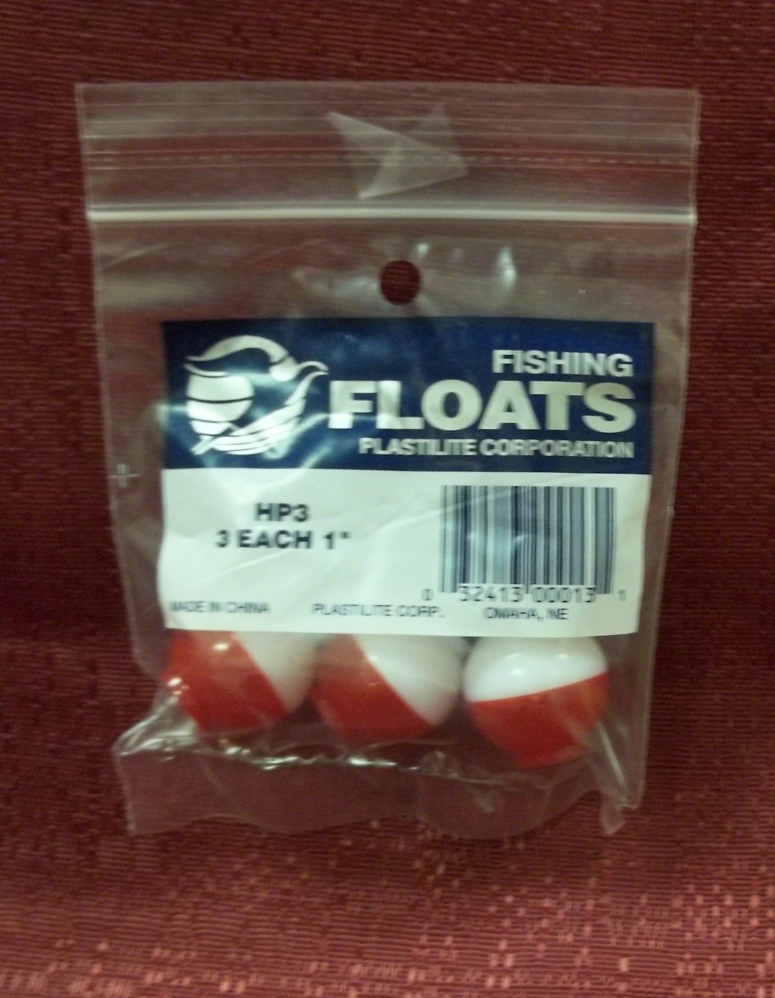 Plastilite HP4 Round Plastic Float 1-1/4" Red And White 3 Per Pack - Walmart.com