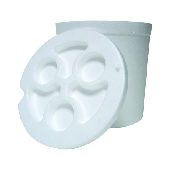 Plastilite Styrofoam Insulated 5 Gallon Bait Bucket Liner, 6 Pack ...