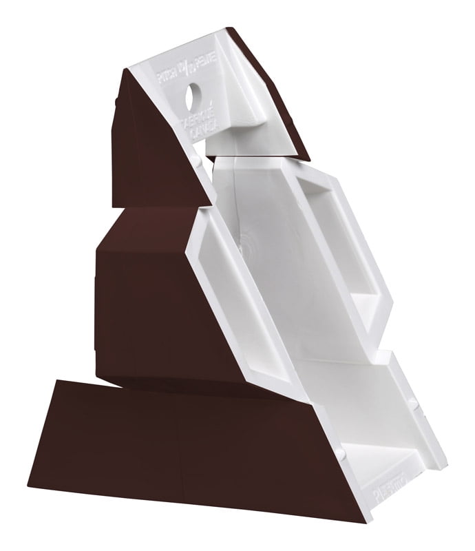 Plastmo 4.5 in. W Brown Vinyl Half Round Gutter Wedge - Walmart.com