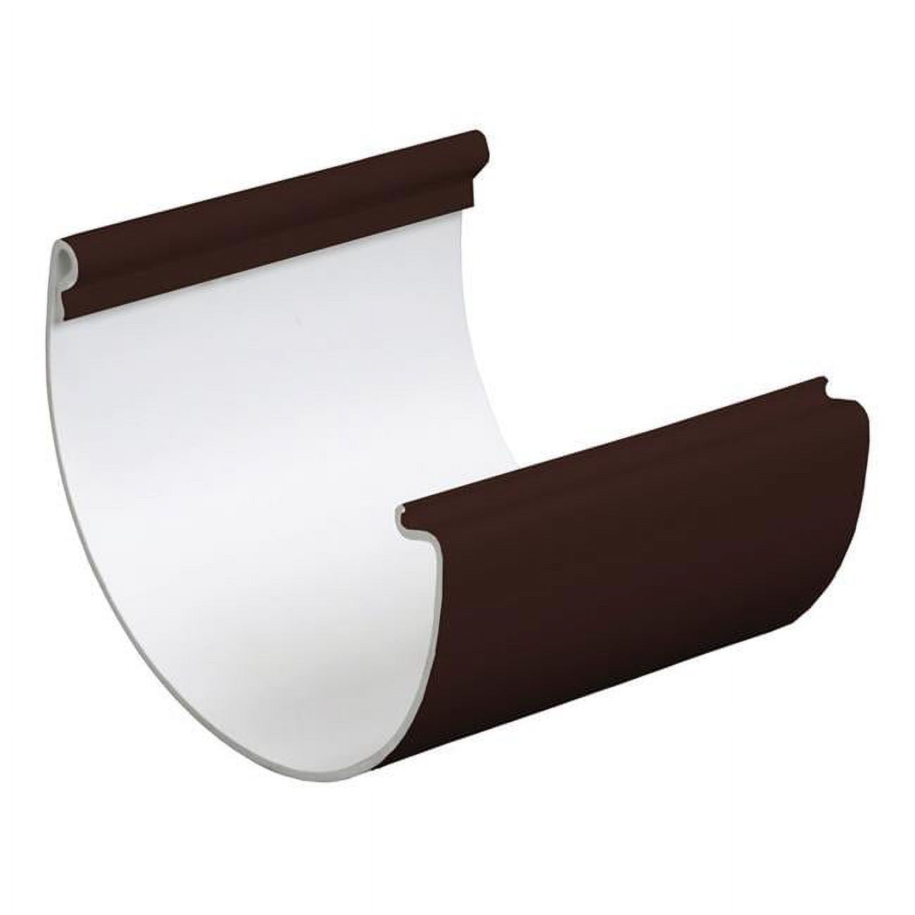 Plastmo 5005371 Classic 4 in. Brown Vinyl Half Round Gutter Connector ...