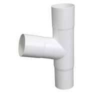 Guttergate White Plastic Rectangular Downspout Adapter, 3 x 3 x 4 in ...