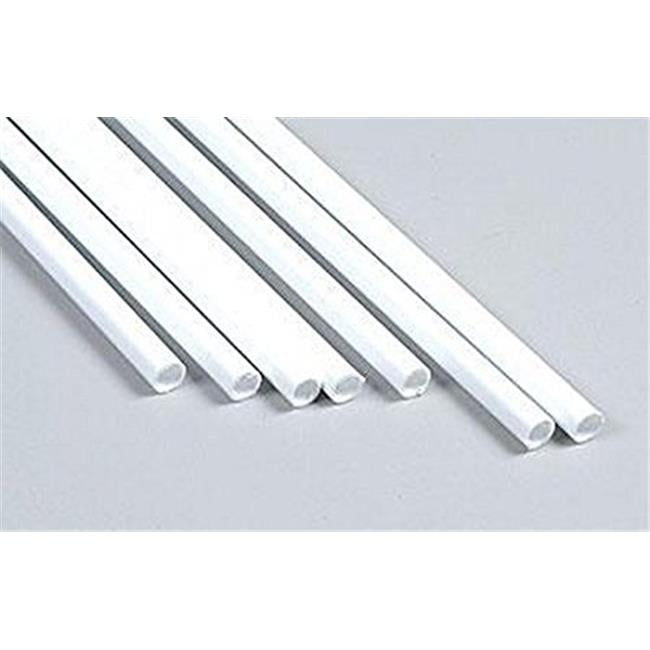 Plastruct 90606 1/4" x 15” Styrene Molded Round Tubes (Pack of 7 ...