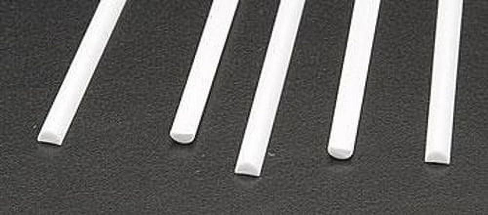 Plastruct MRH-125 Half-Round Rod.125 5 PLS90884 Plastic Building ...