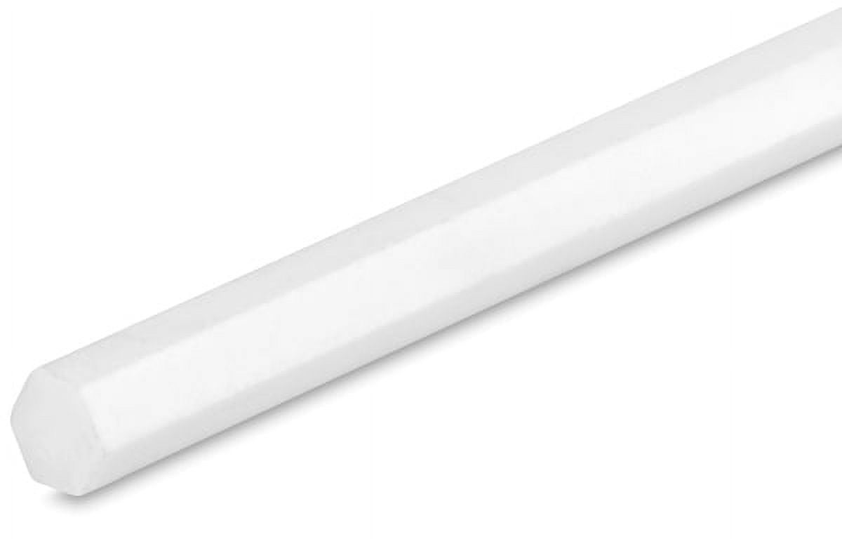 Plastruct Plastic Hexagon Rod - Pkg of 5, 0.125" W × 10" L - Walmart.com