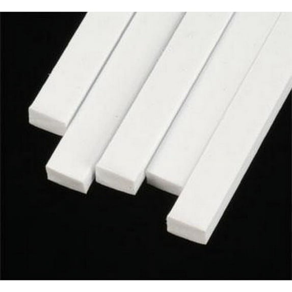 Plastruct Plastic Strip - Pkg of 5, 0.156" H × 0.25" W × 10" L ...