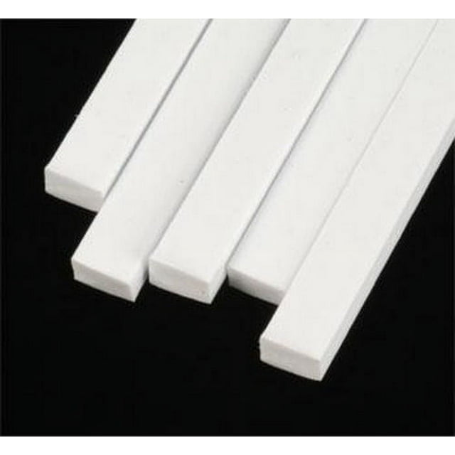 Plastruct Plastic Strip - Pkg of 5, 0.156" H × 0.25" W × 10" L ...