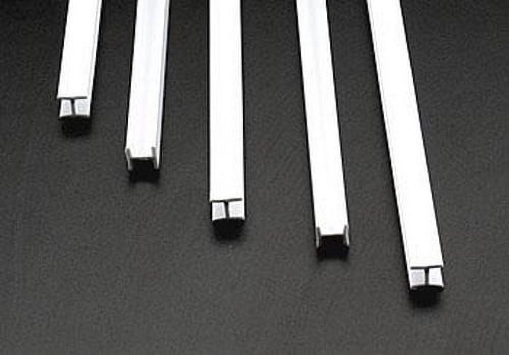Plastruct Styrene Structural H Column - Pkg of 5, 1/4" H x 1/4" W x 15 ...