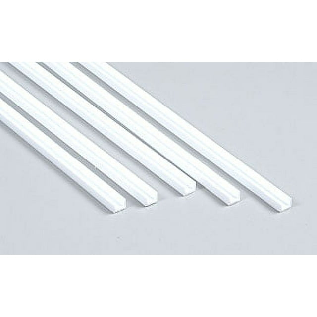 Plastruct Styrene Structural U Channel - Pkg of 5, 1/4" H x 9/50" W x ...