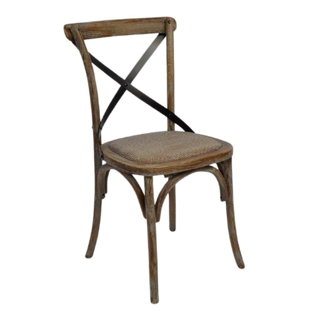 Plata Import Hillenbrand Black Cross Back Side Dining Chair (Set of 2 ...