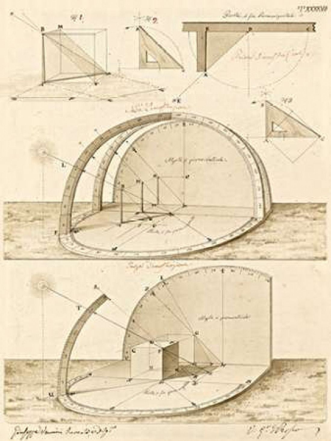 Plate 47 for Elements of Civil Architecture ca. 1818-1850 Poster Print ...