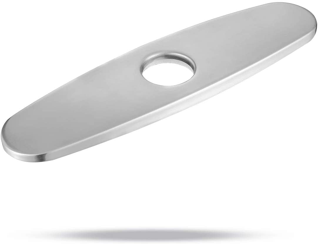 Plate, Brushed Nickel Faucet Hole Cover Stainless Steel deck plate for ...