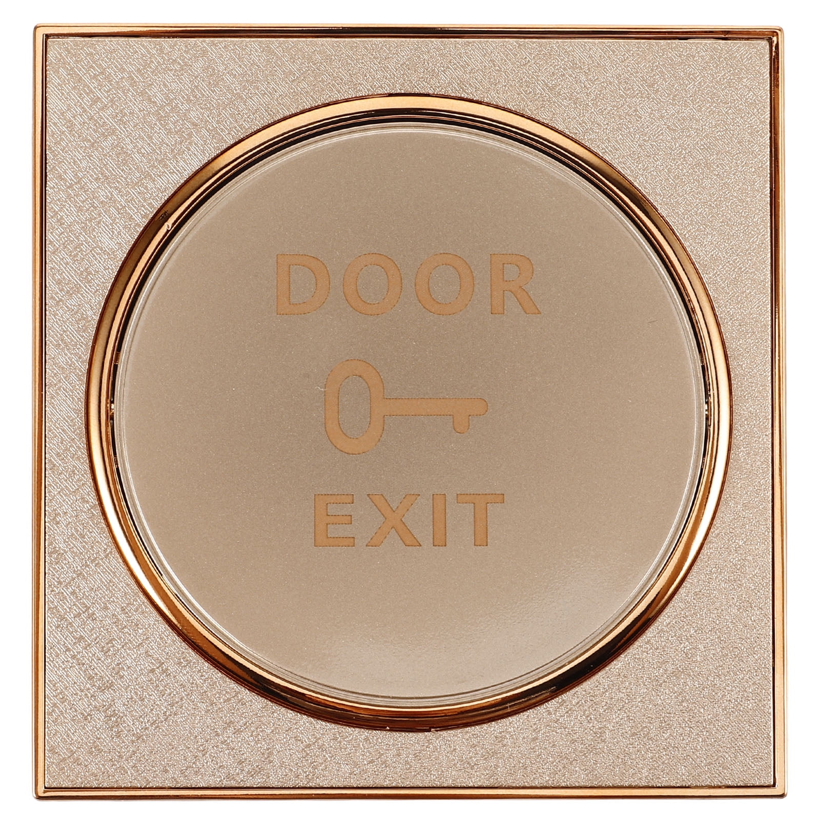 Amosfun Door Bell Panel Push To Exit Button Golden Stainless Steel 1Pcs ...