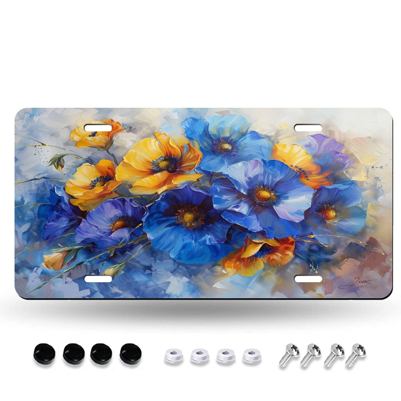 Plate Frame, Decorative Rust-Proof Stainless Steel License Plate ...