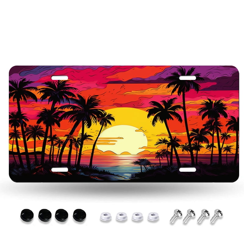 Plate Frame, Decorative Rust-Proof Stainless Steel License Plate ...