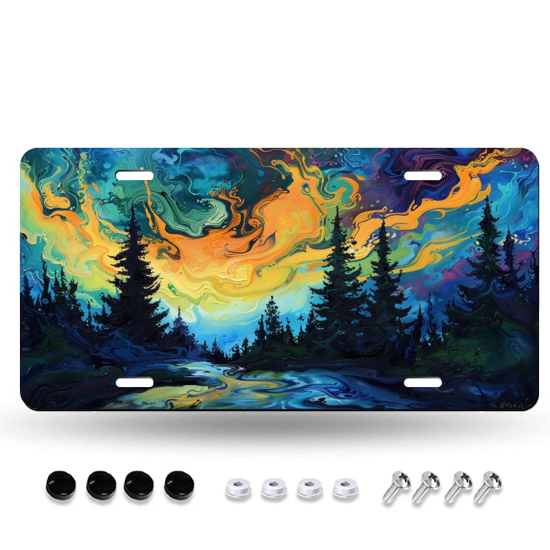 Plate Frame, Decorative Rust-Proof Stainless Steel License Plate ...