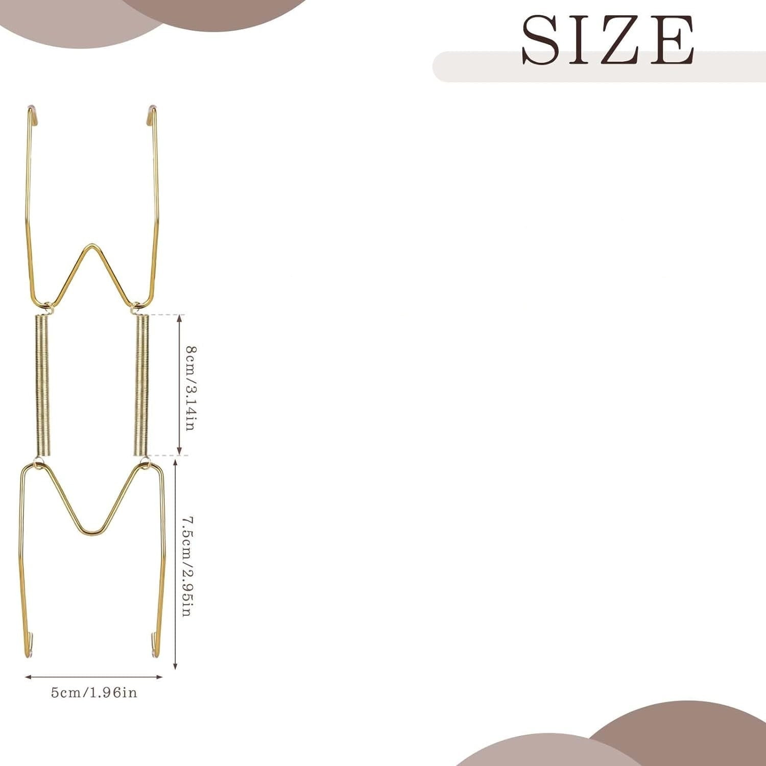 Plate Hangers for Wall, 6/8/10 Inches W-Shaped Plate Hanging Hooks ...