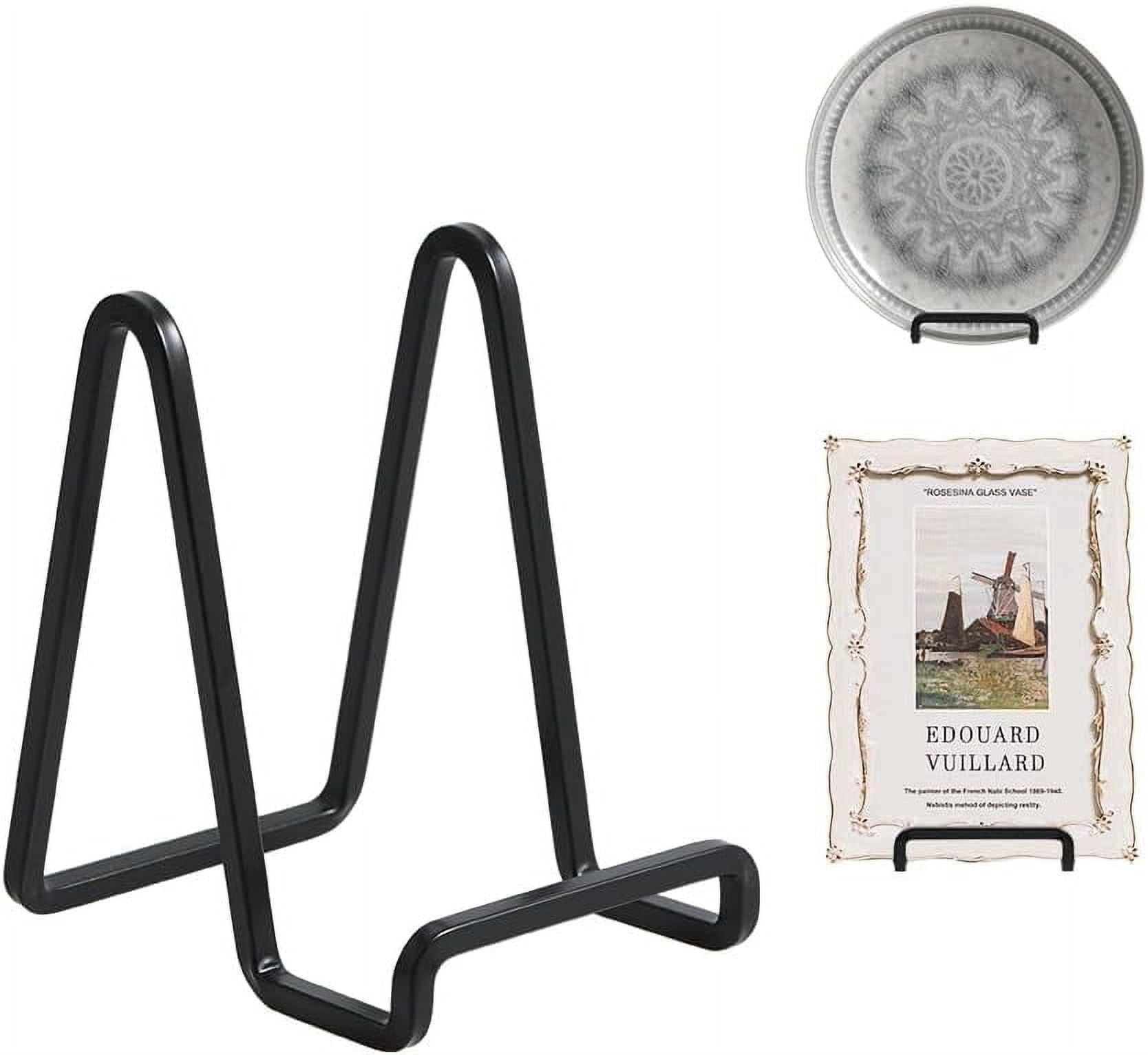 Plate Holder Easel Display Stand - 4.5 inch Metal Plate Stands for ...