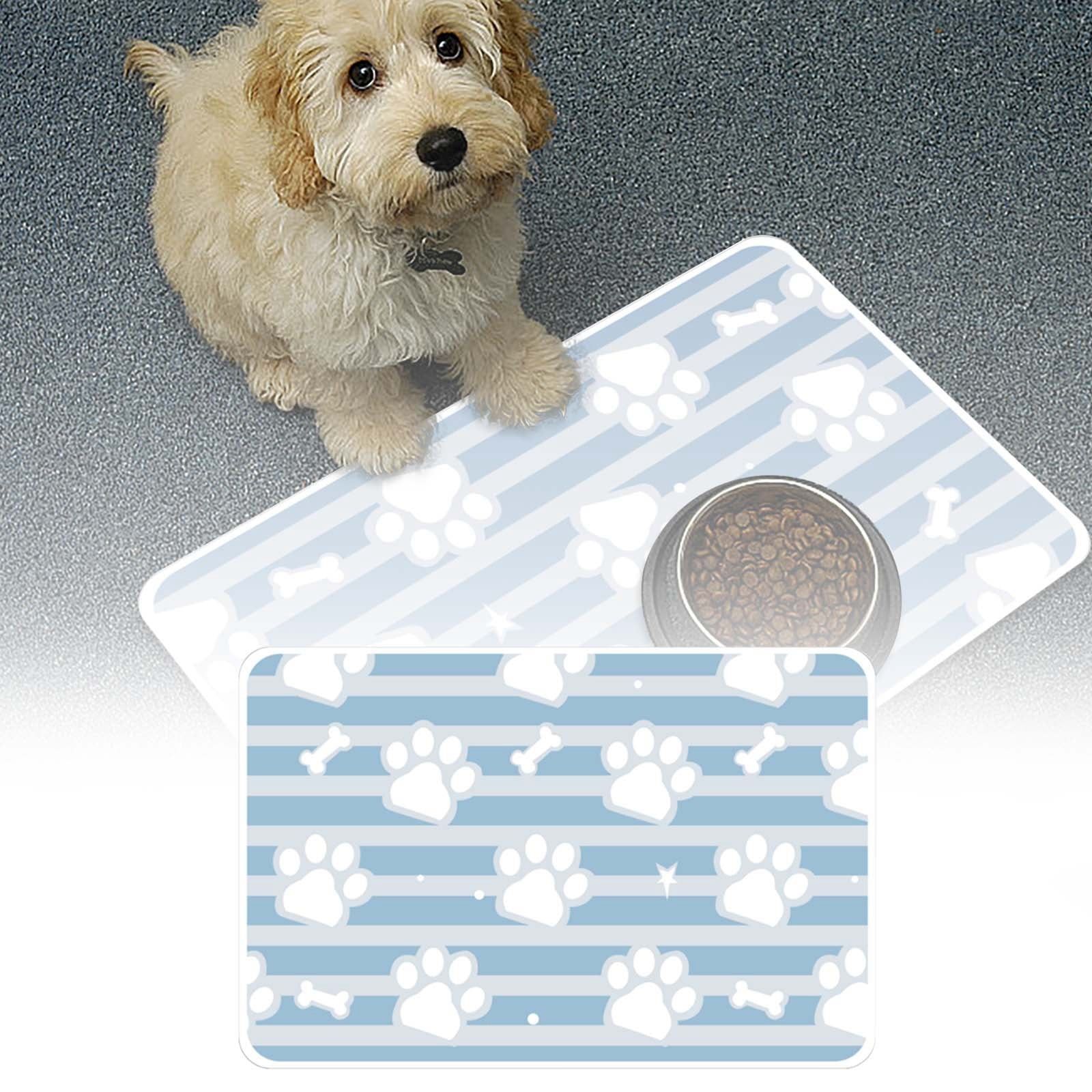 Plate Mat Set 4 for Christmas Silica Gel Mud Pet Mat Spill Easy To ...