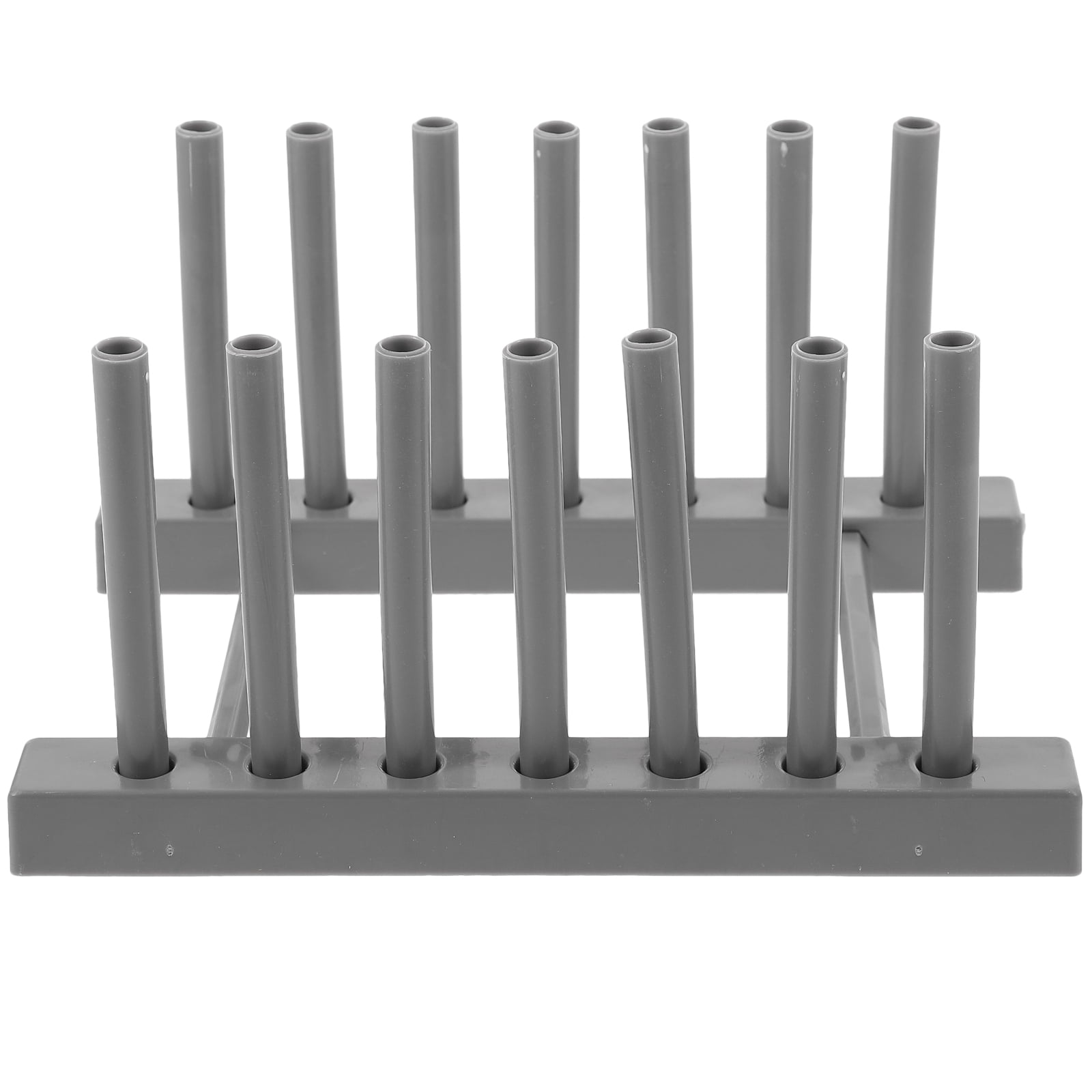 Grey Plastic Dish Drying Rack for Kitchen Countertop Storage Use 1 ...