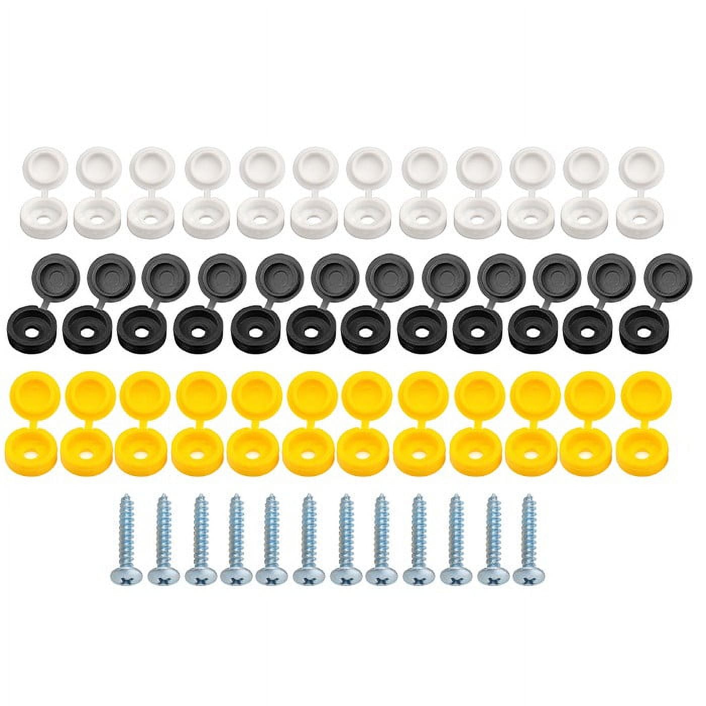 Plate Screws Cap Set for Car Number Plate Decor Vehicle License Plate ...